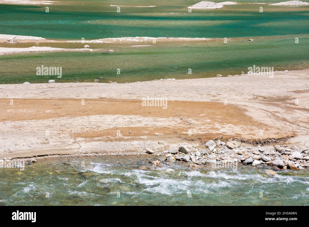 mountain on Ceresole Reale lake in Piedmont in Italy Stock Photo - Alamy