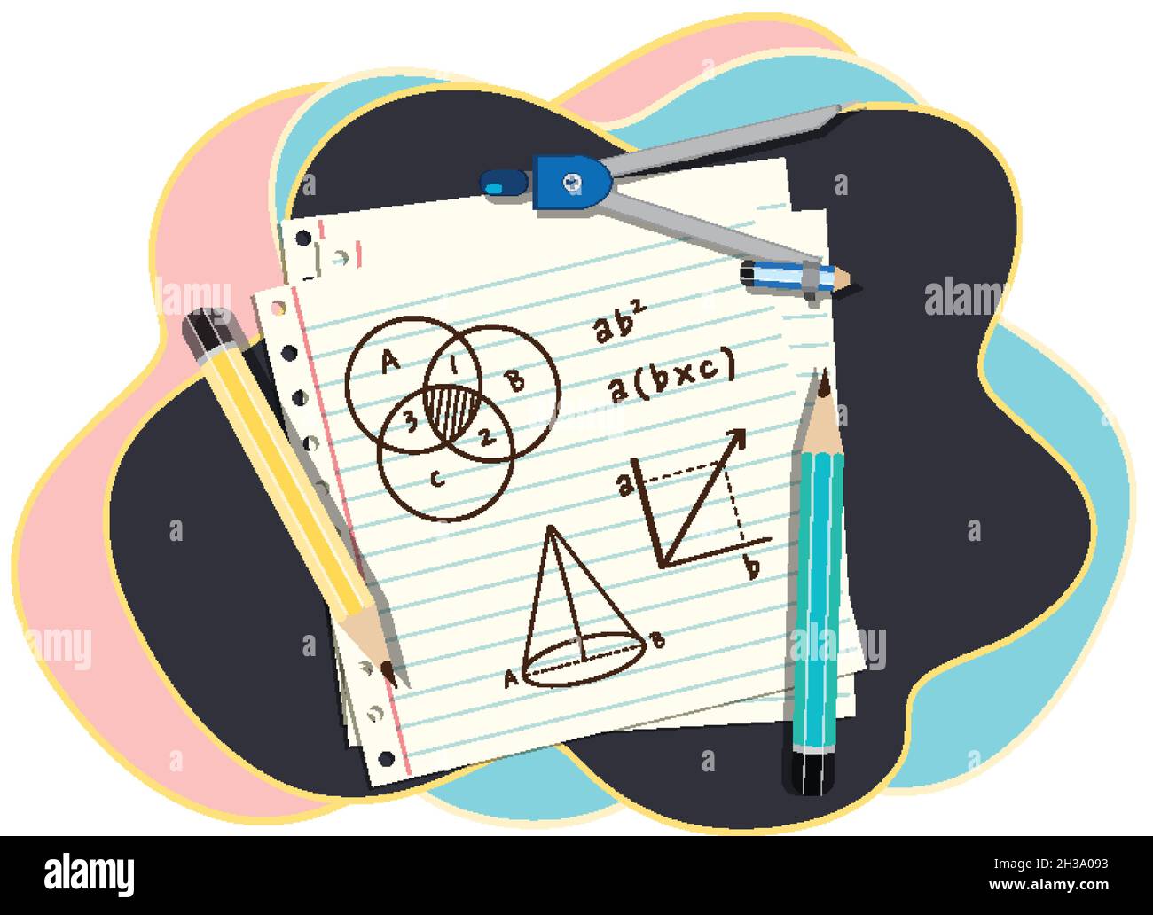 A note of math class illustration Stock Vector Image & Art - Alamy