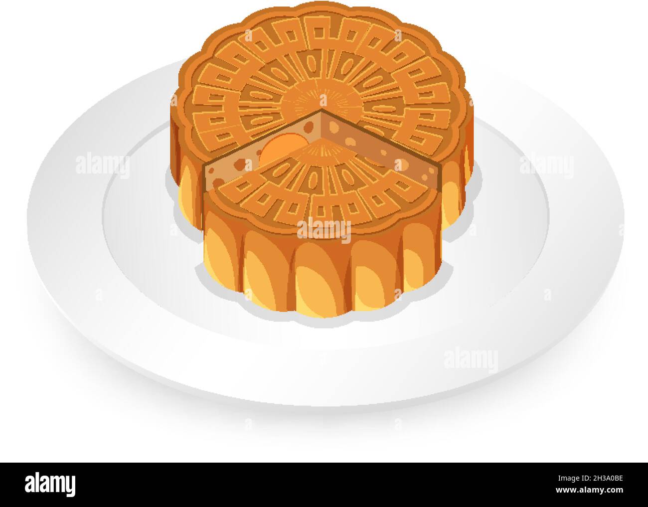 Moon cake clipart Cut Out Stock Images & Pictures - Alamy