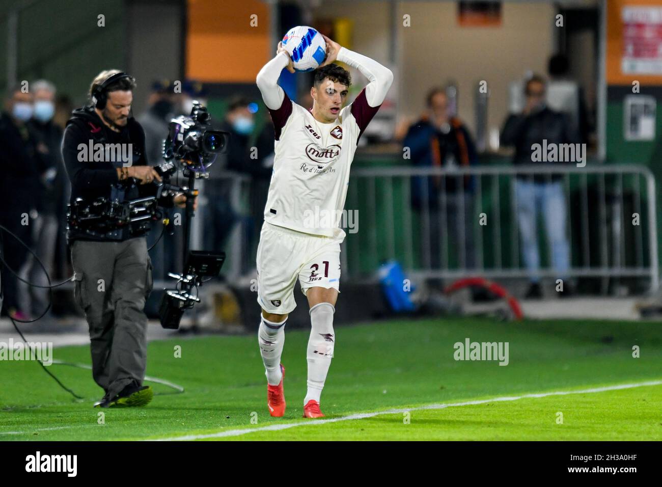 Pier Luigi Penzo stadium, Venice, Italy, October 26, 2021, Nadir Zortea ...