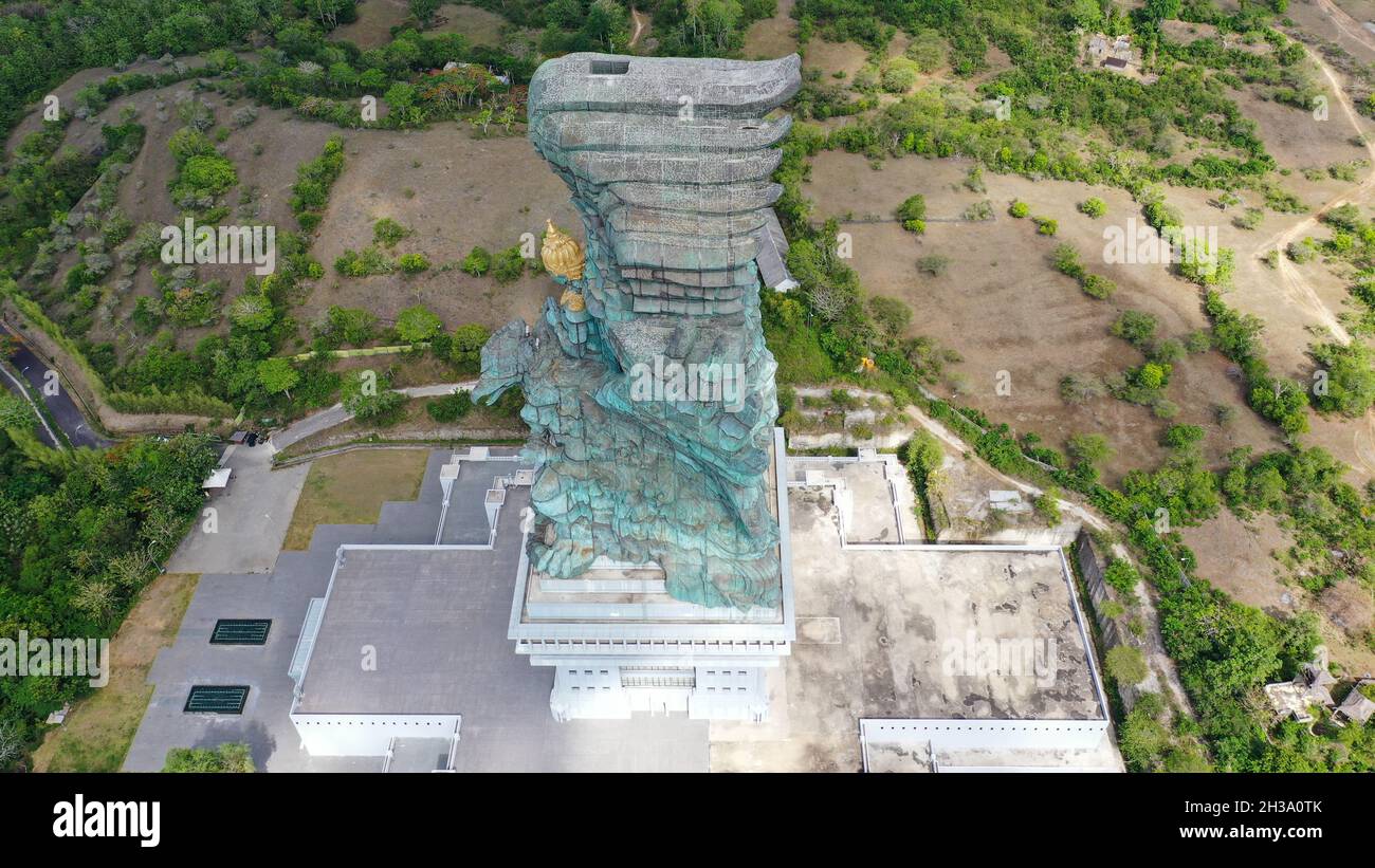 The appearance of the left side of the Garuda Wisnu Kencana statue ...