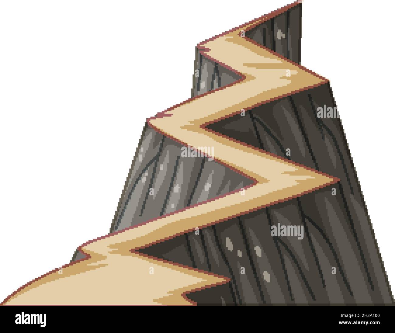 Pebble pathway Stock Vector Images - Alamy