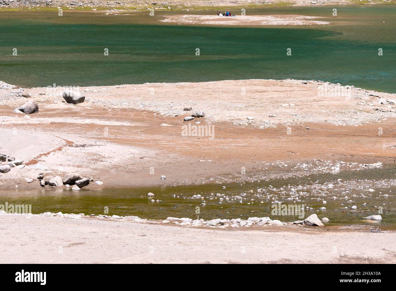 mountain on Ceresole Reale lake in Piedmont in Italy Stock Photo - Alamy