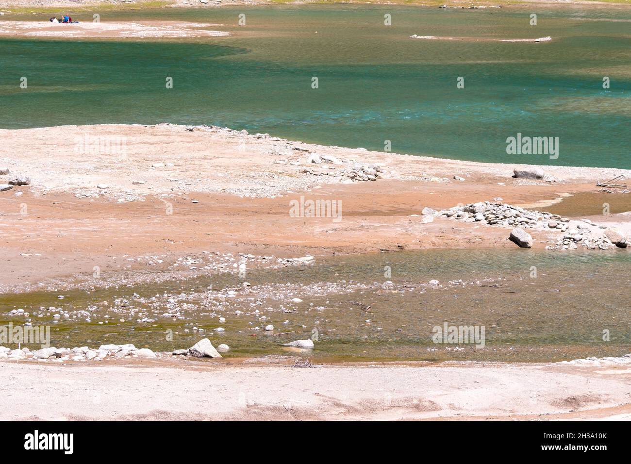 mountain on Ceresole Reale lake in Piedmont in Italy Stock Photo - Alamy