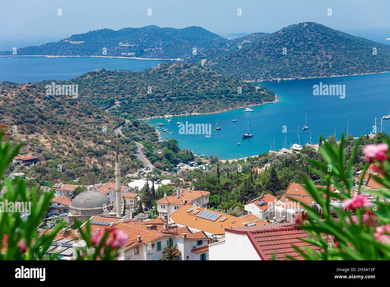 Turkey Kas town rooftop view from above Stock Photo - Alamy
