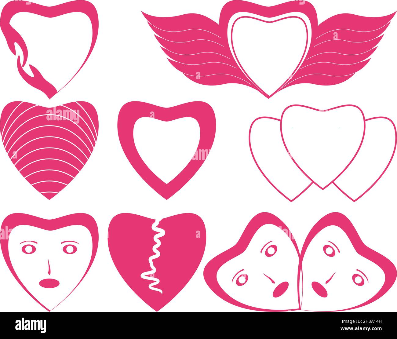Heart linear icon heart Cut Out Stock Images & Pictures - Alamy