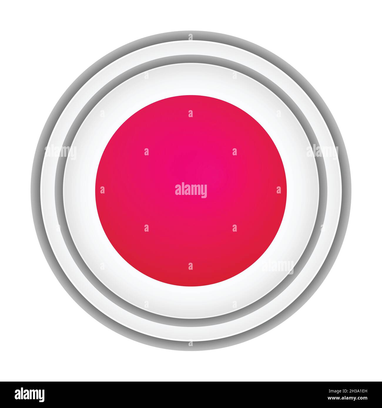 Glass light ball with flag of Japan. Round sphere, template icon ...