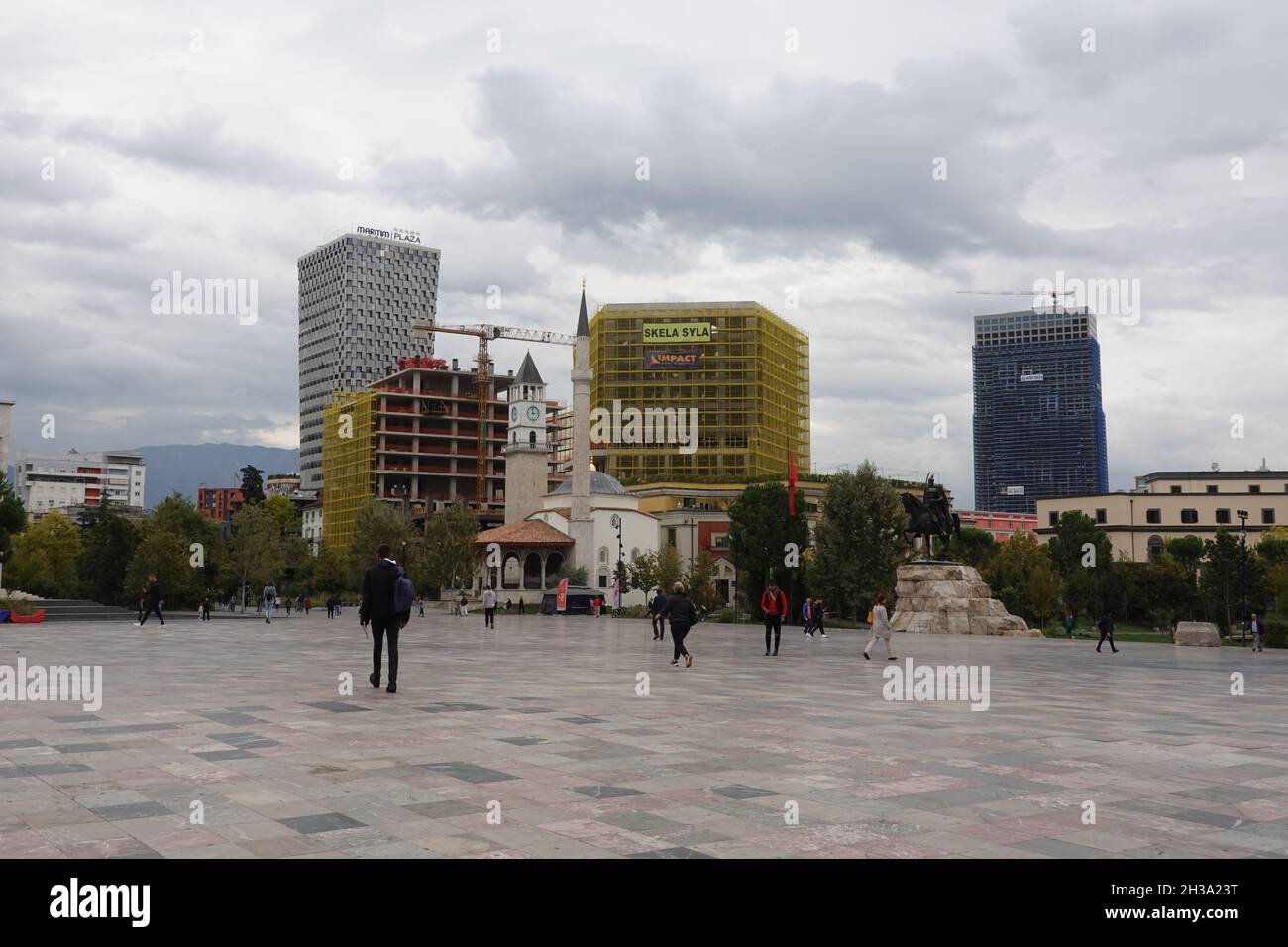 Skanderberg Square, Tirana, Albania, Balkans, eastern Europe Stock ...