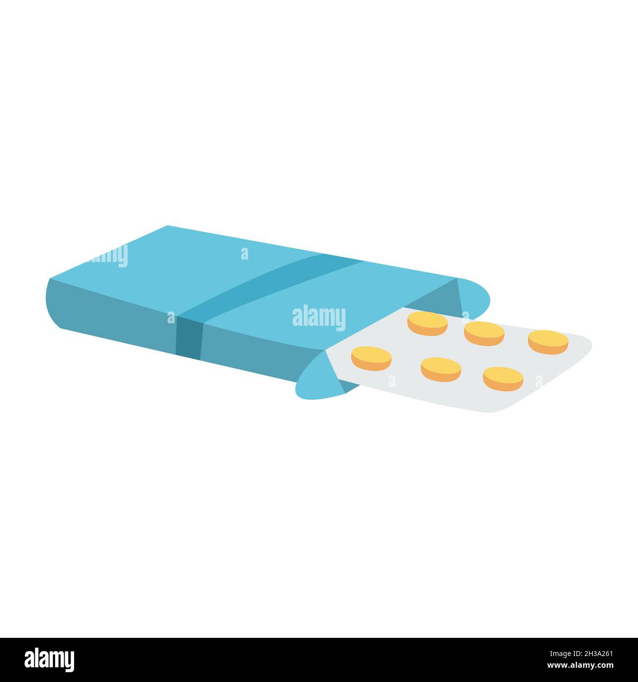 Flat medical pills icon Tablets symbol Healthcare flat design Stock ...