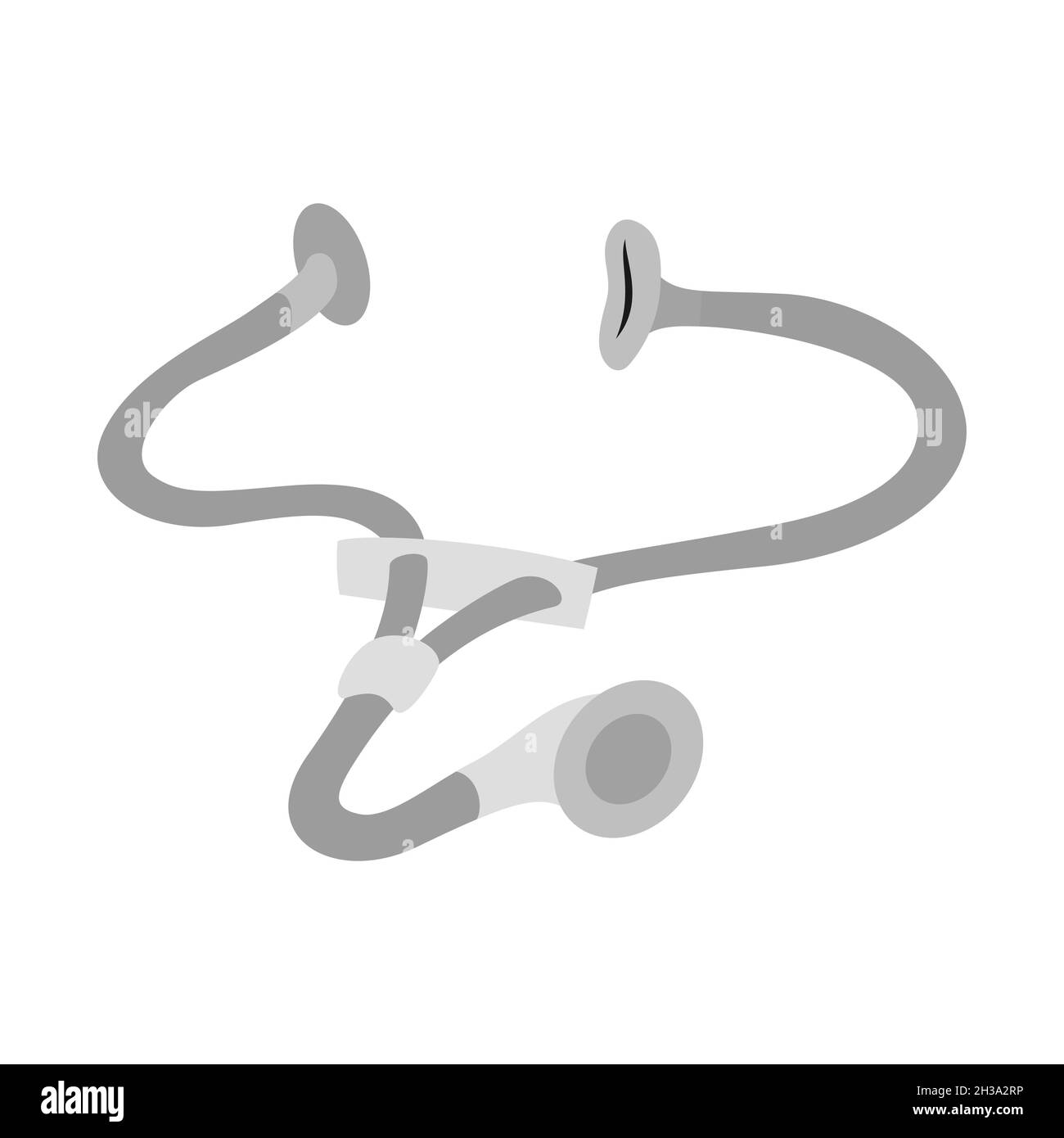 Stethoscope flat icon Health and medical concept Vector illustration ...