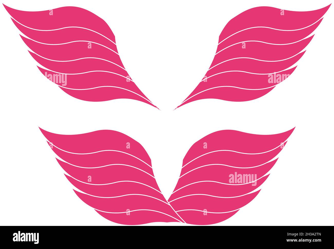 wing character illustration, good for design material, greeting card ...