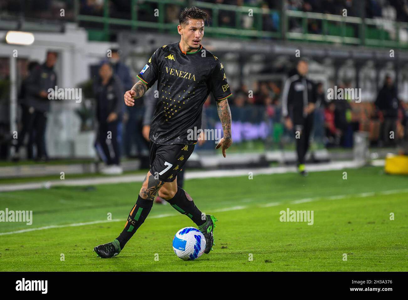Pier Luigi Penzo stadium, Venice, Italy, October 26, 2021, Pasquale ...