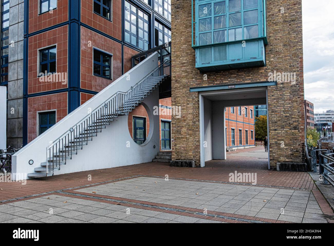 Old Kampffmeyer grain mill loading tower built 1939 & modern Focus ...