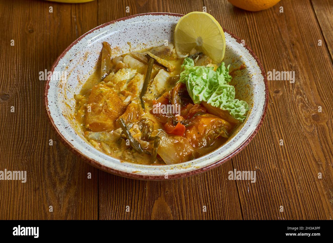 Dominican-Style Coconut Cod Stew, northern Dominican recipe Stock Photo ...