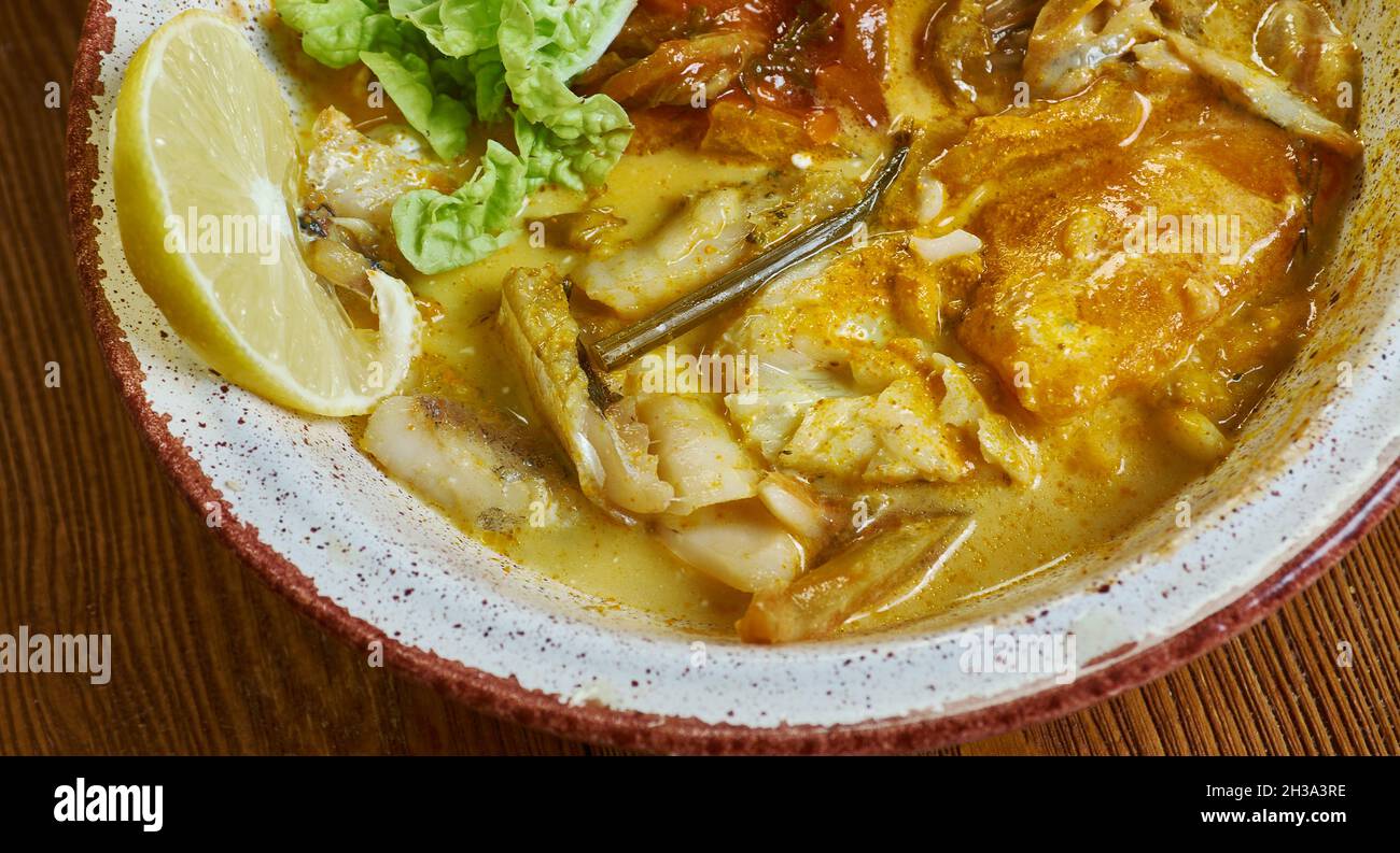 Dominican-Style Coconut Cod Stew, northern Dominican recipe Stock Photo ...