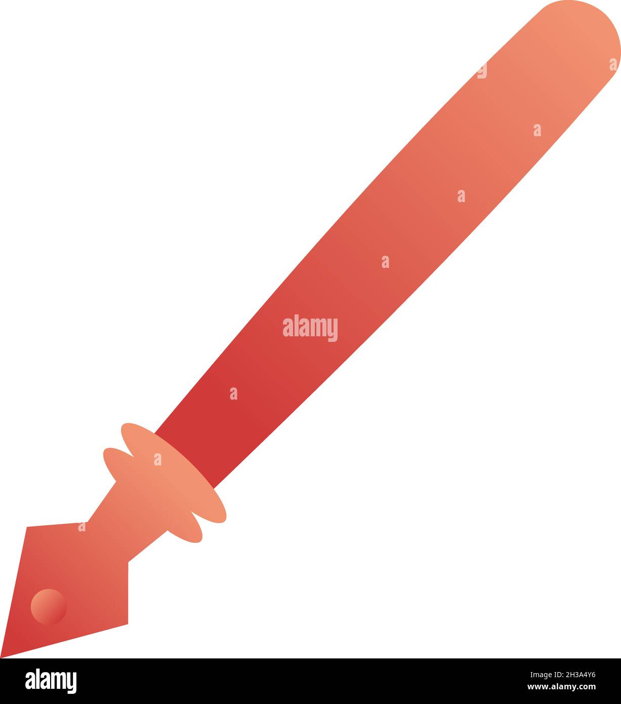 Vintage pen icon vector isolated on white Stock Vector Image & Art - Alamy