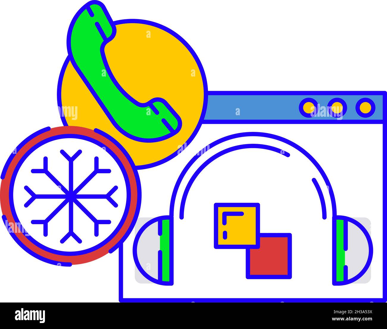 Cold calling icon conversion vector on white Stock Vector Image & Art ...