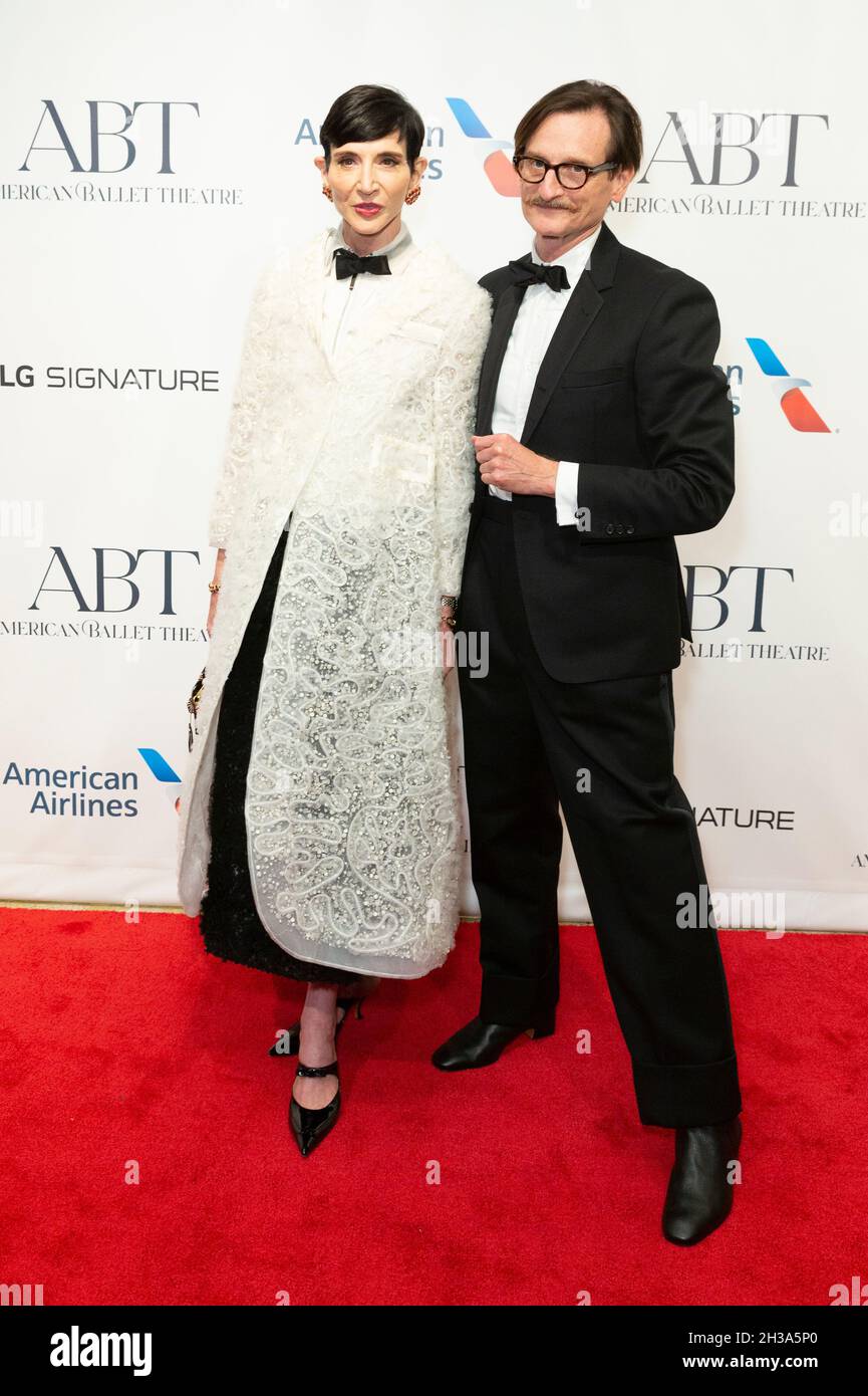 New York, NY - October 26, 2021: Amy Fine Collins and Hamish Bowles ...