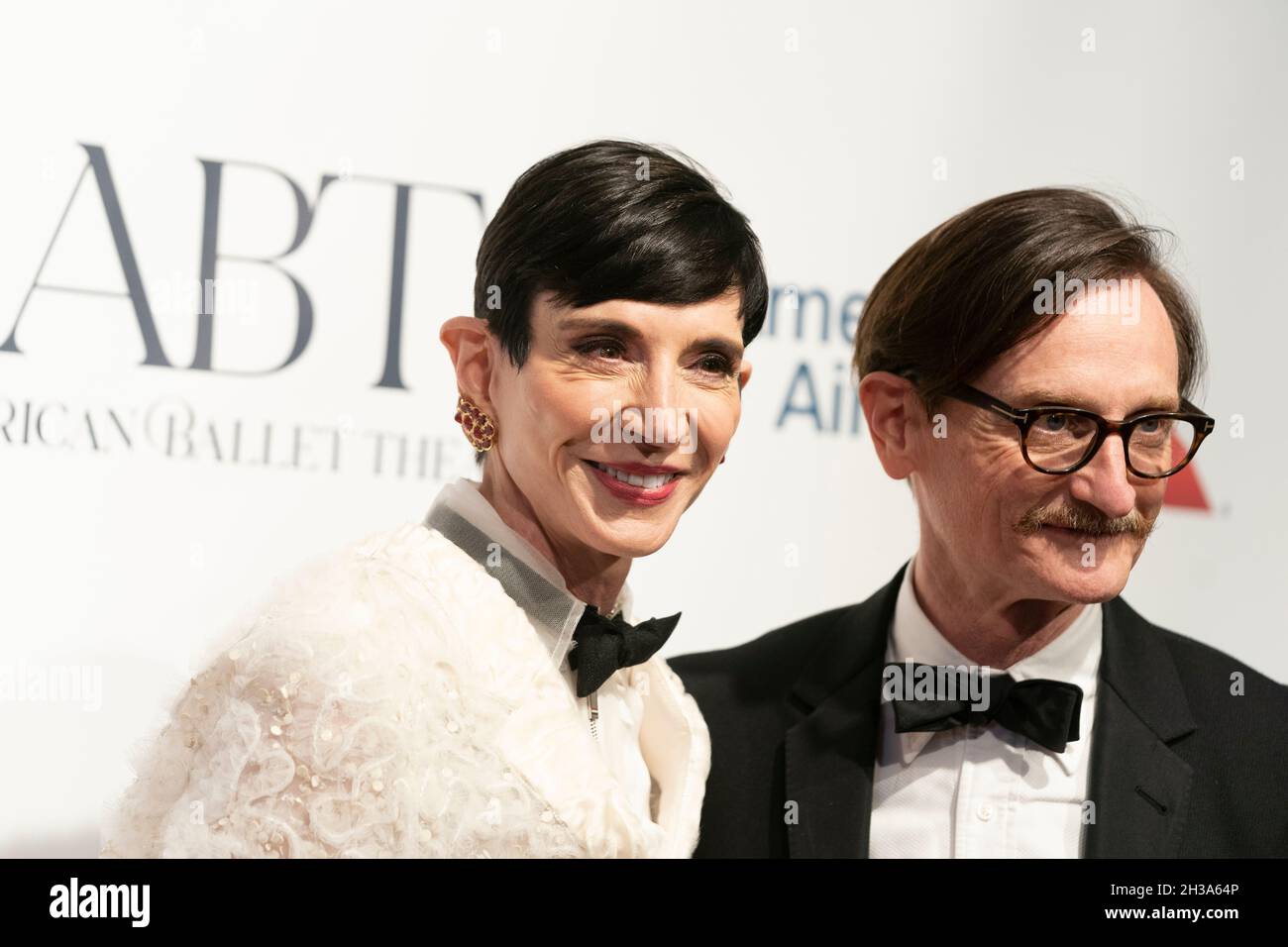 New York, NY - October 26, 2021: Amy Fine Collins and Hamish Bowles ...