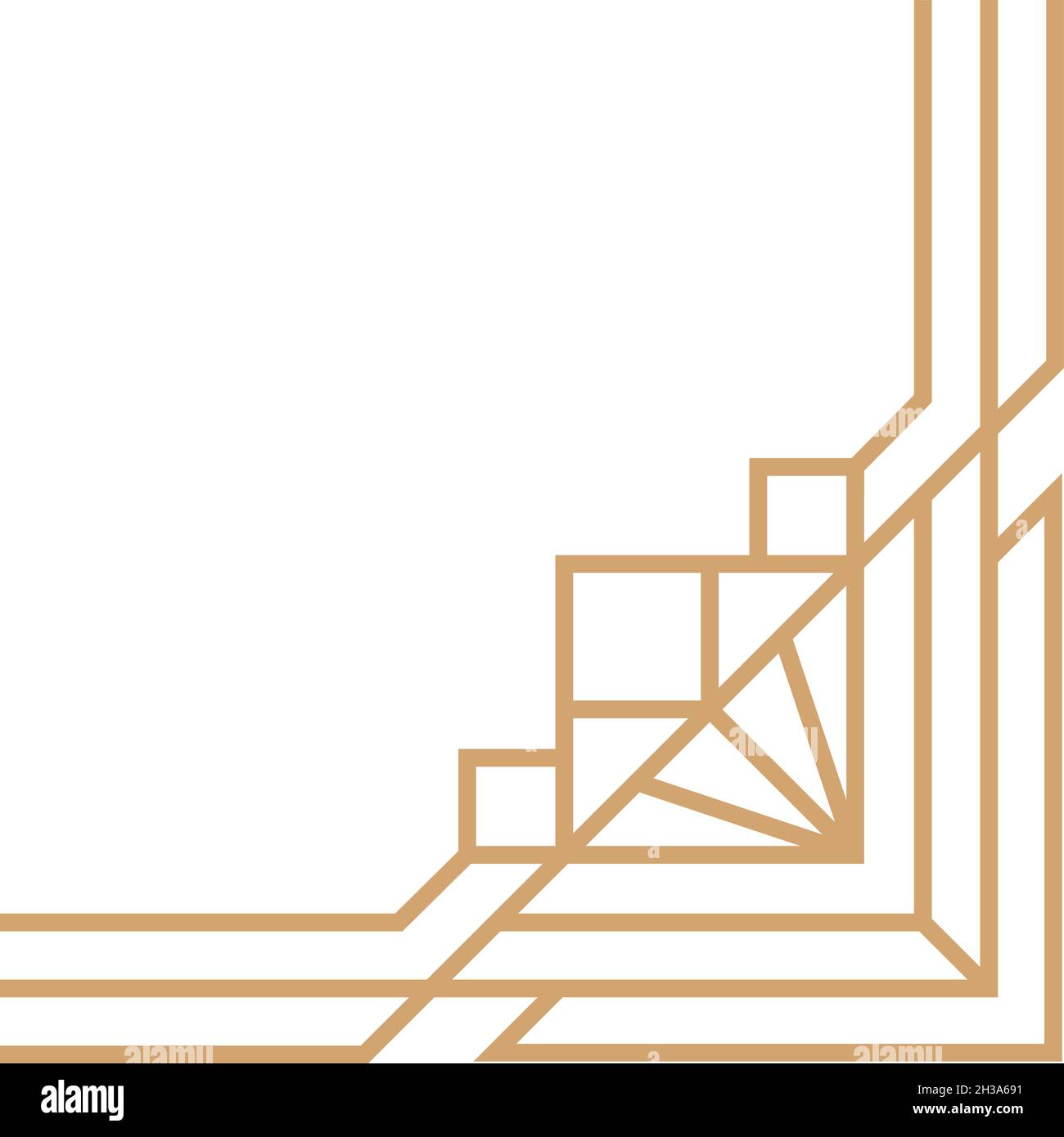 Art Deco Corner Border