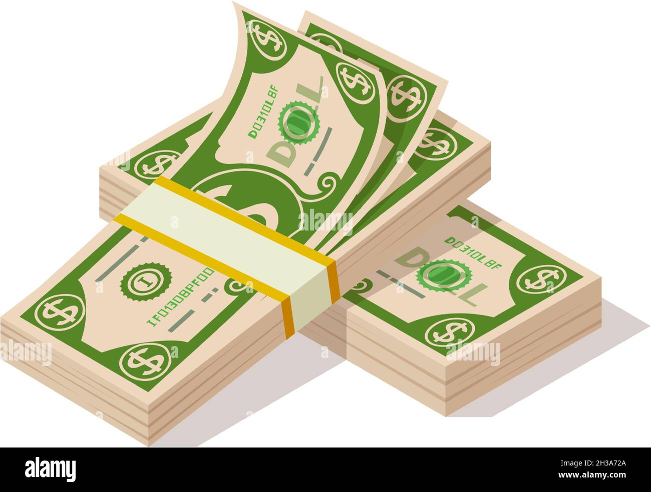 Stack Of 100 Dollar Bills Clipart
