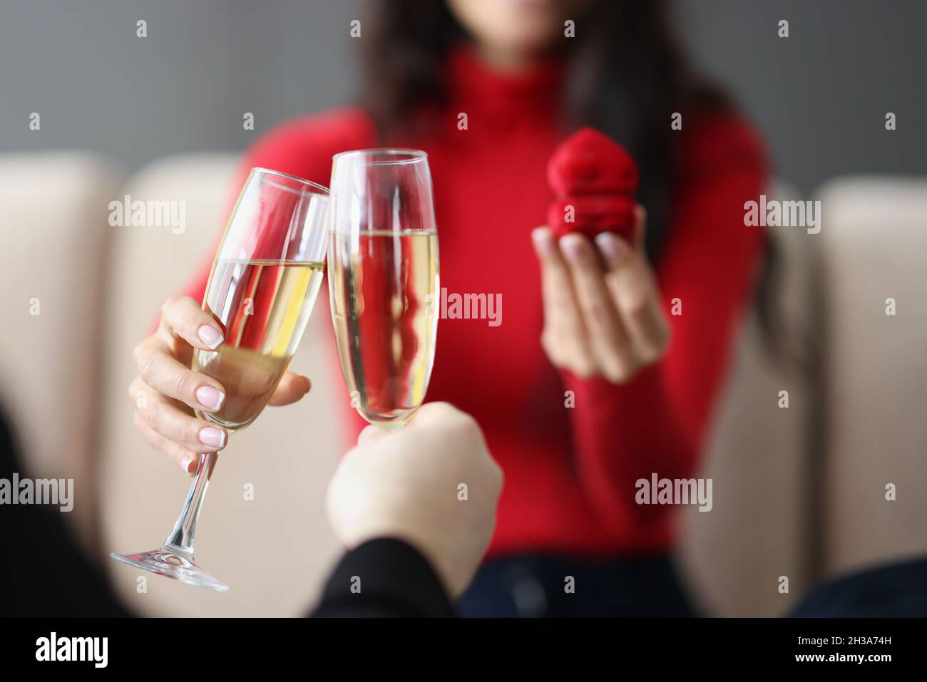 Romantic atmosphere between people in love Stock Photo - Alamy