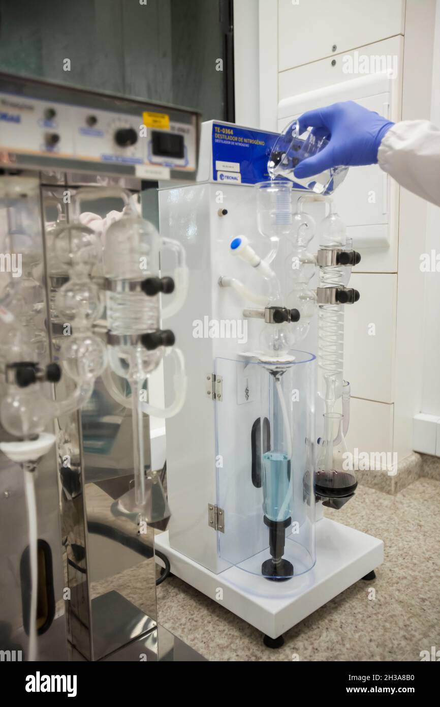 Production line pharmaceutical industry. Manufacturing of drugs and ...