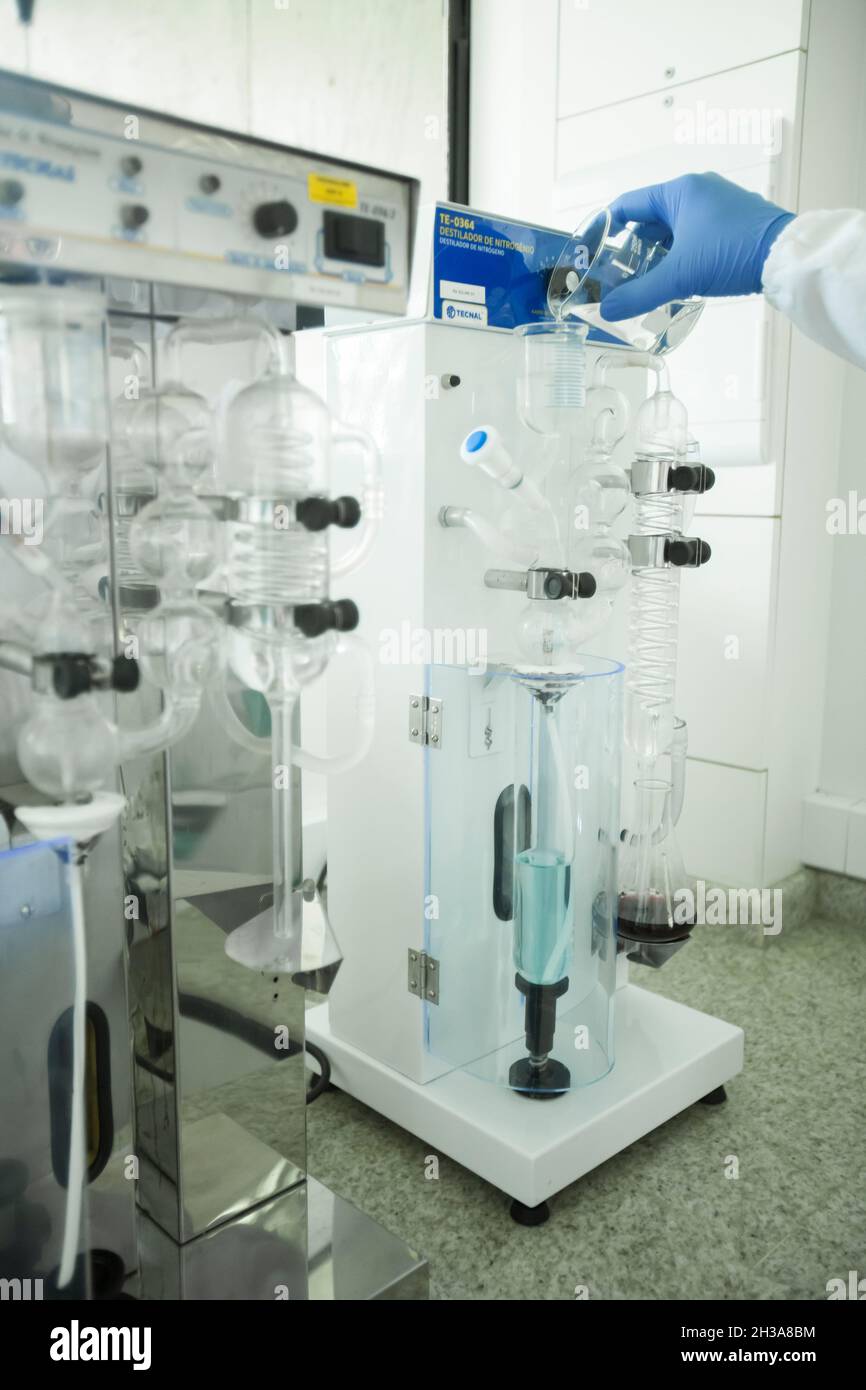 Production line pharmaceutical industry. Manufacturing of drugs and ...