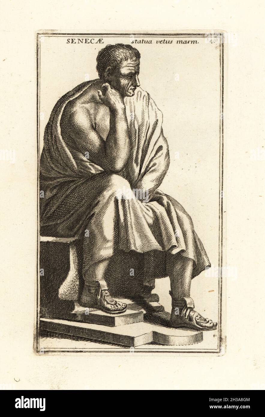Ancient statue of seneca hi-res stock photography and images - Alamy