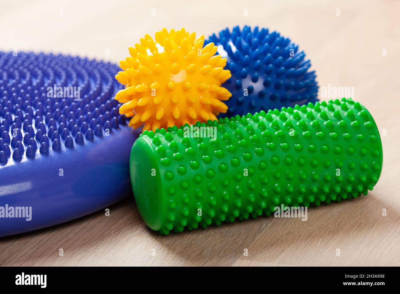 massage rubber balls, balance cushion and roller for self massage and ...
