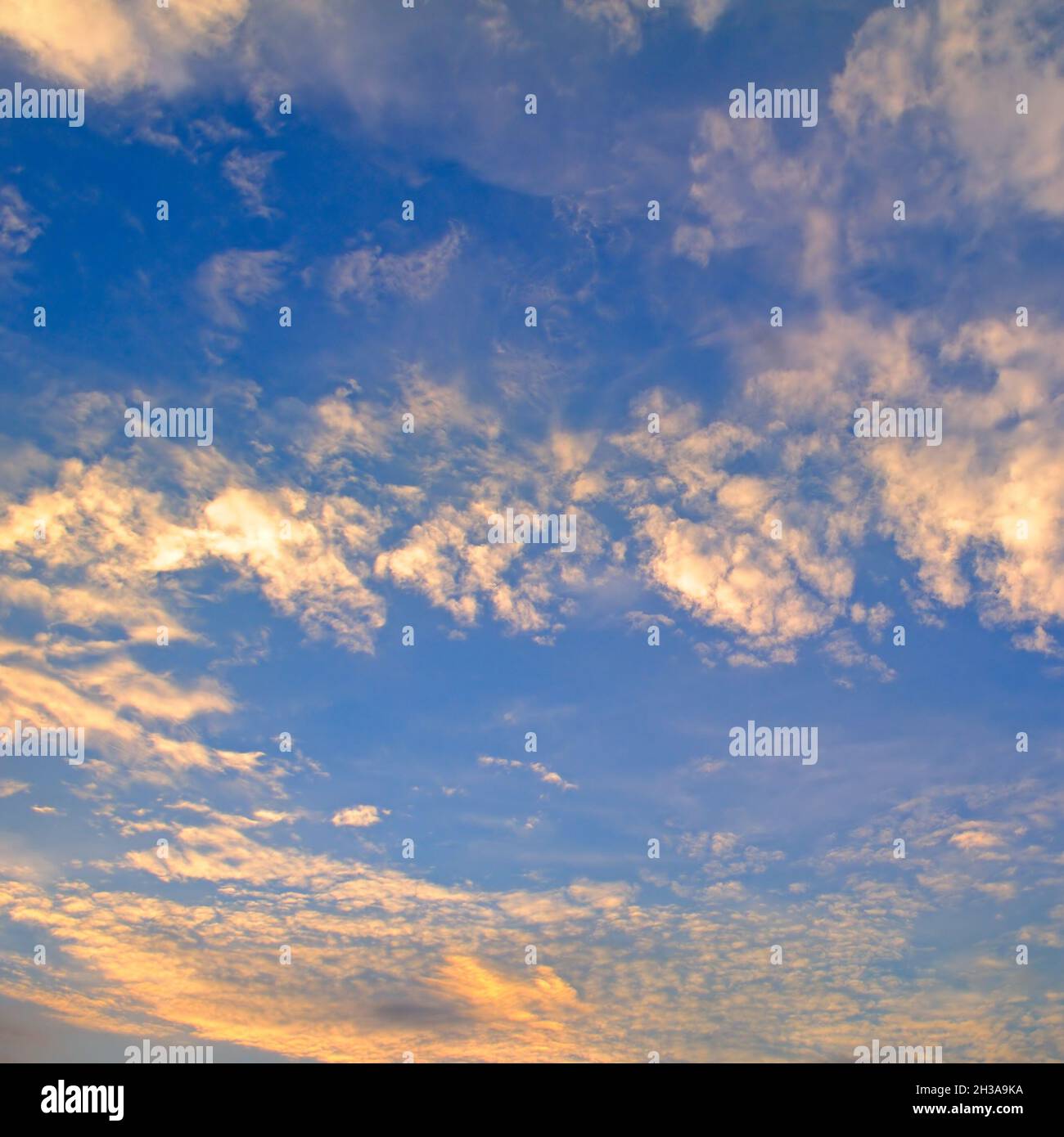 Colorful cloudy sky at sunrise. Sky texture, abstract nature background ...