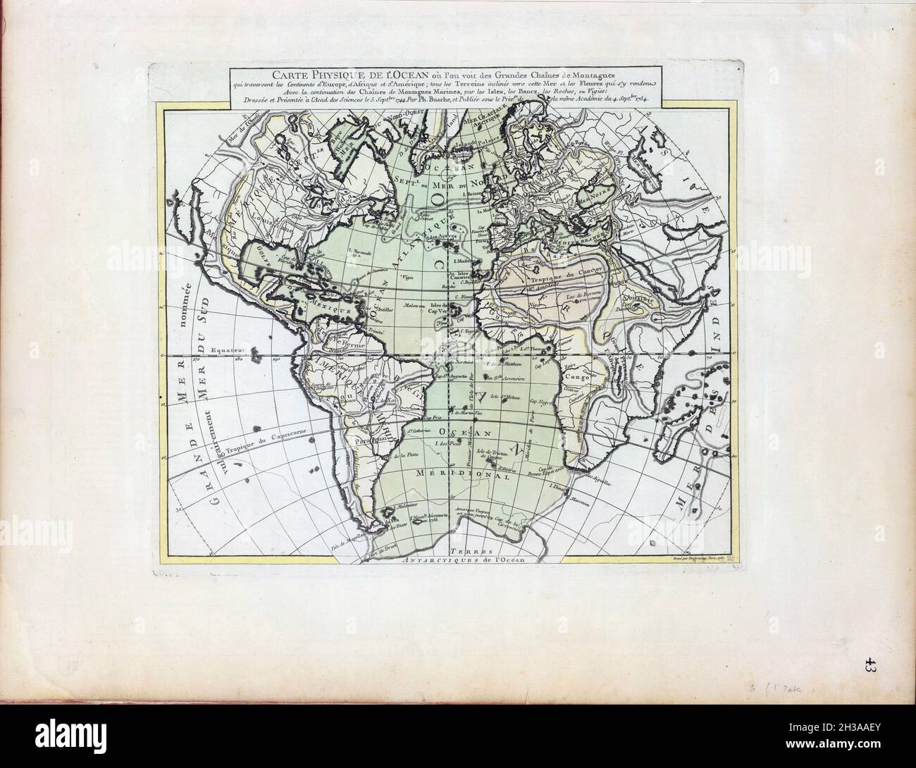 Historic illustrated vintage 18-19th century world map Stock Photo - Alamy