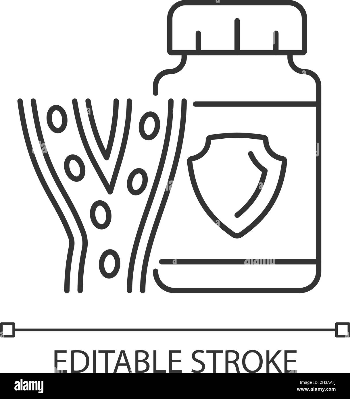 Blood pressure icon linear Black and White Stock Photos & Images - Alamy