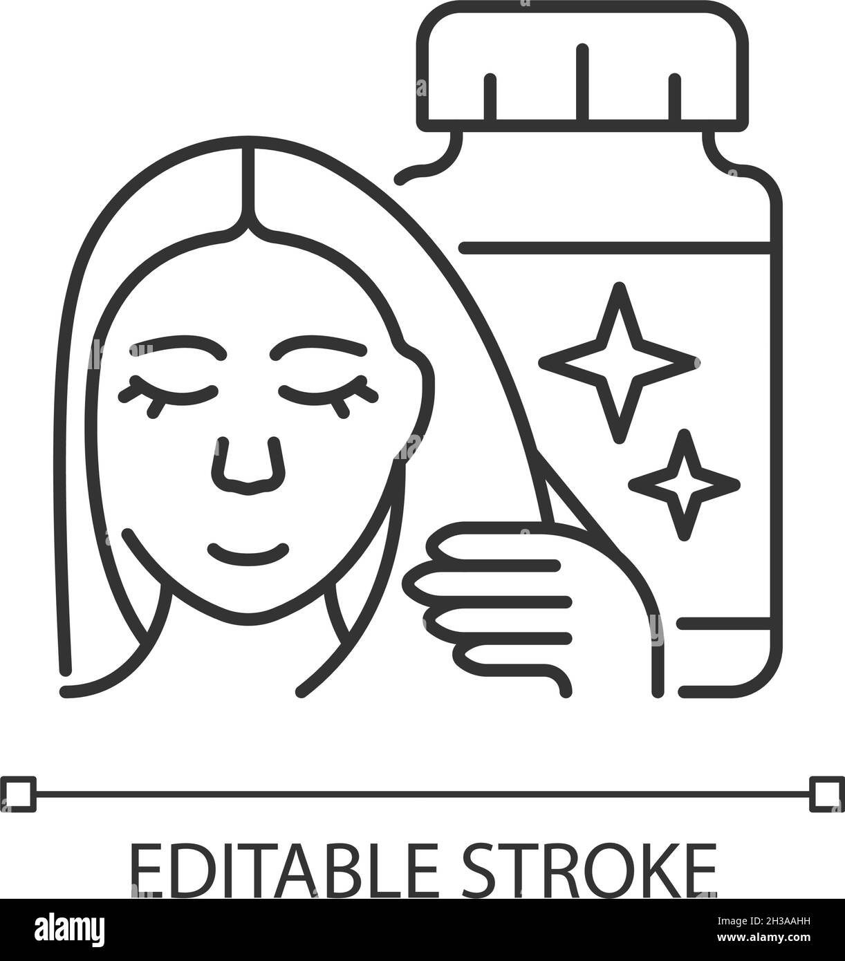 Woman tablets pills Black and White Stock Photos & Images - Alamy