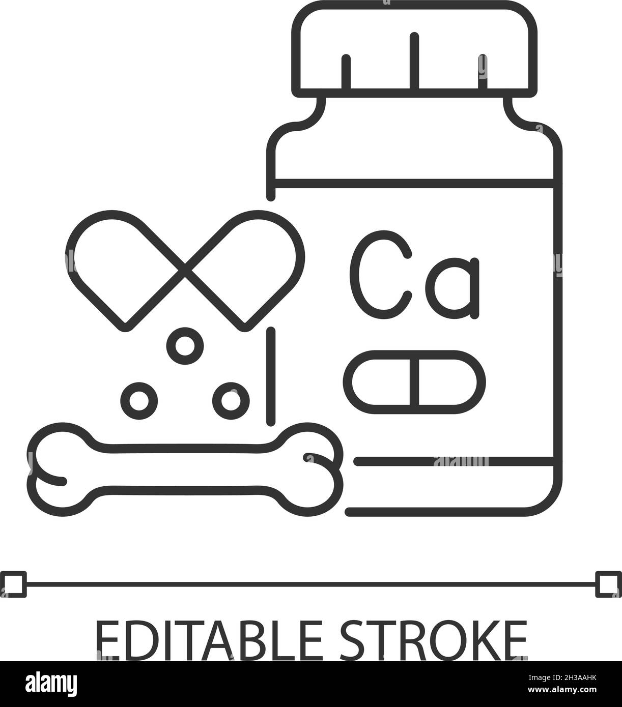 Calcium supplements linear icon Stock Vector Image & Art - Alamy