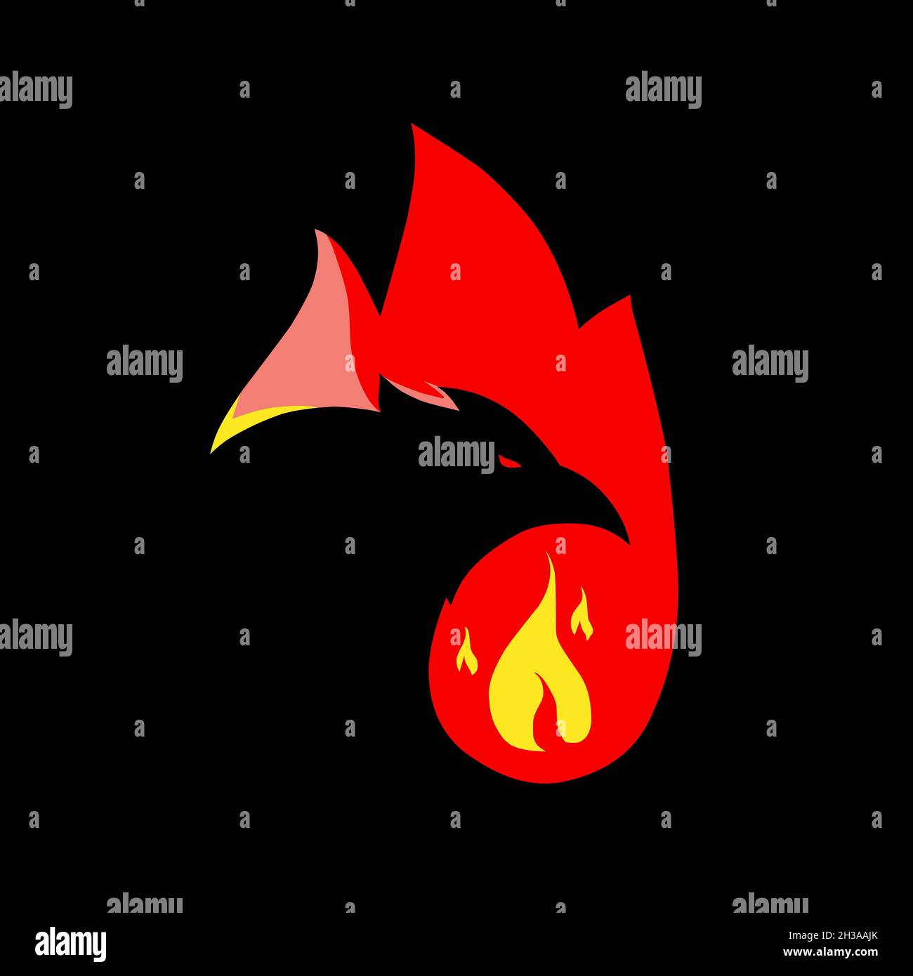 Design logo of bird and fire, good for branding or industrial logo ...