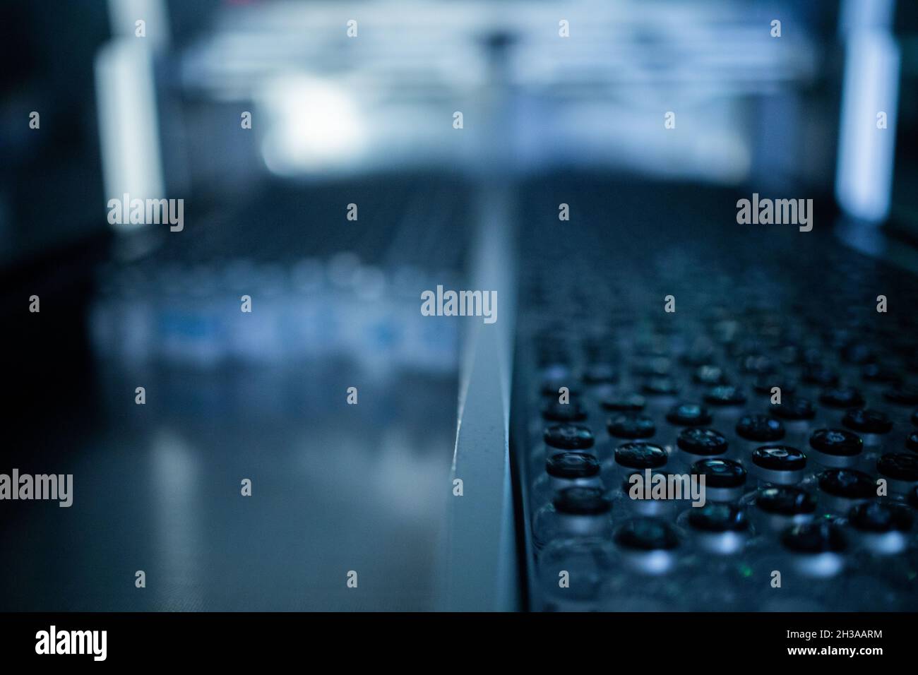 Production line pharmaceutical industry. Manufacturing of drugs and ...