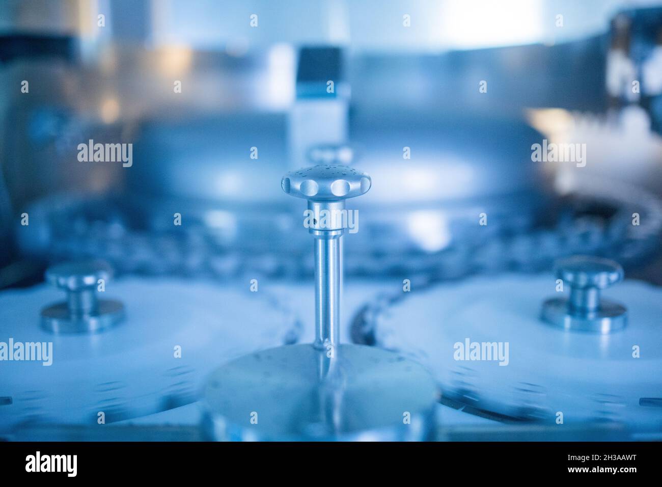 Production line pharmaceutical industry. Manufacturing of drugs and ...