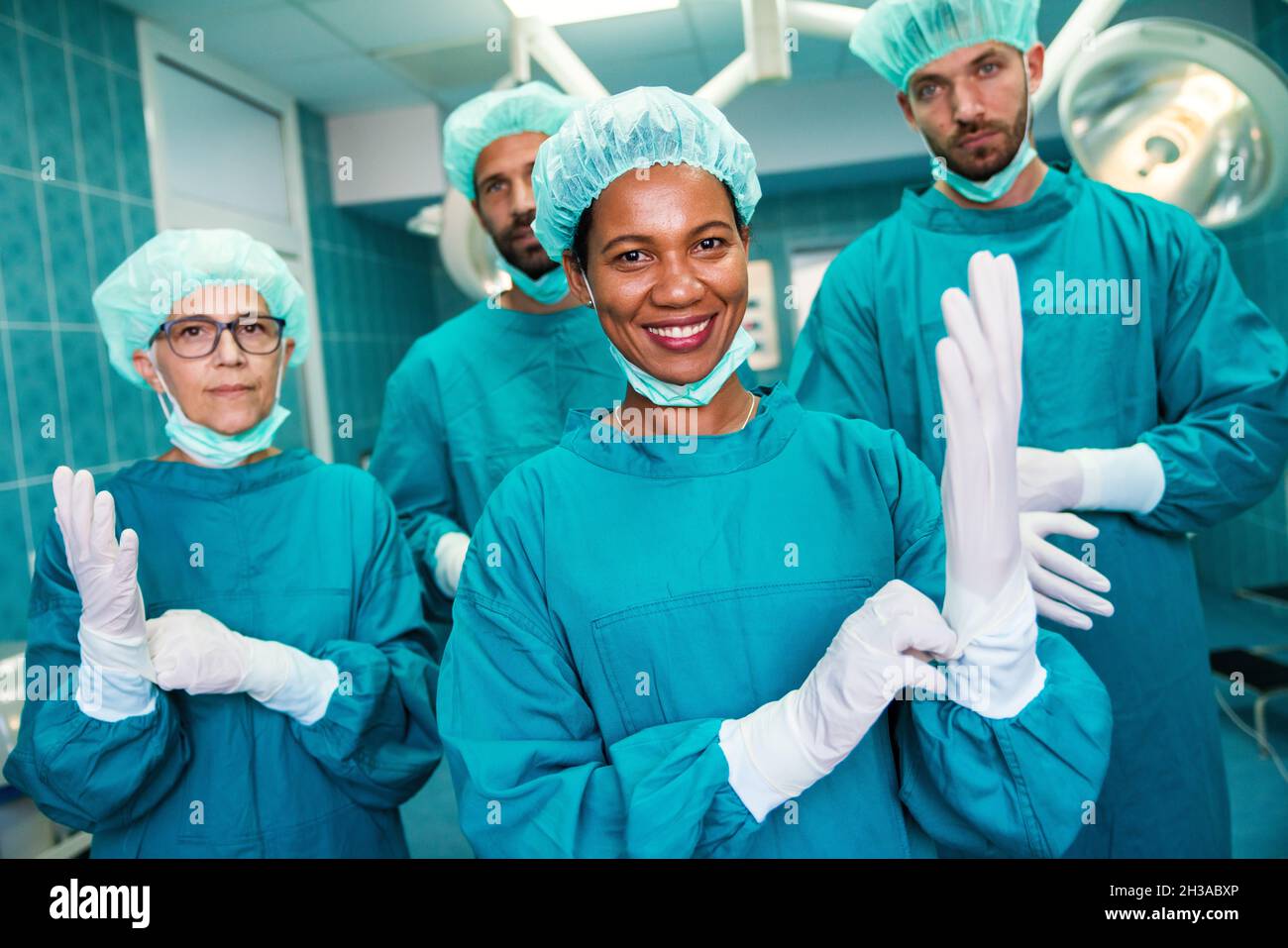 Doctors preparation for surgical operation in hospital. Healthcare ...