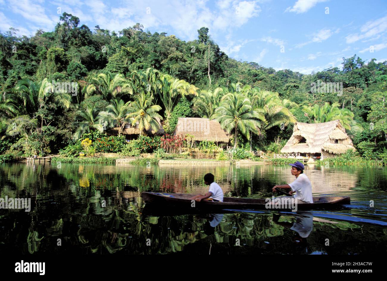 GUATEMALA. IZABAL DISTRICT. RANCHO COROZAL ON RIO DULCE RIVER Stock ...