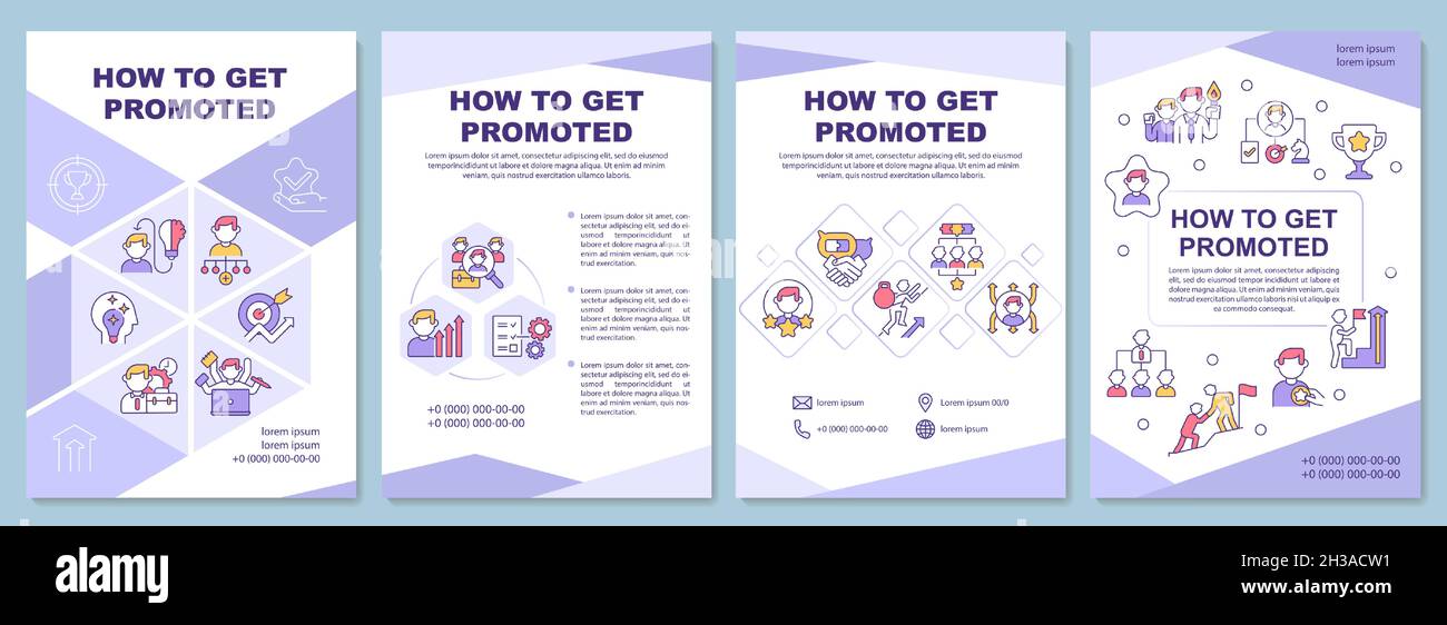 How to get promoted brochure template Stock Vector Image & Art - Alamy