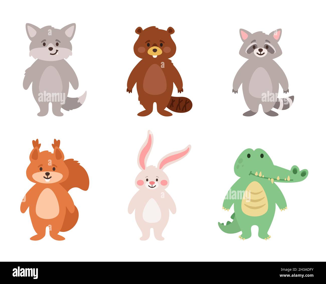 Collection funny cartoon different Cut Out Stock Images & Pictures - Alamy