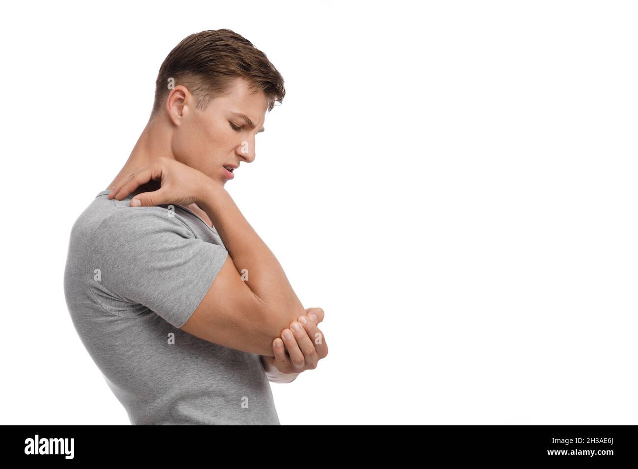 Painful expression and man hi-res stock photography and images - Alamy