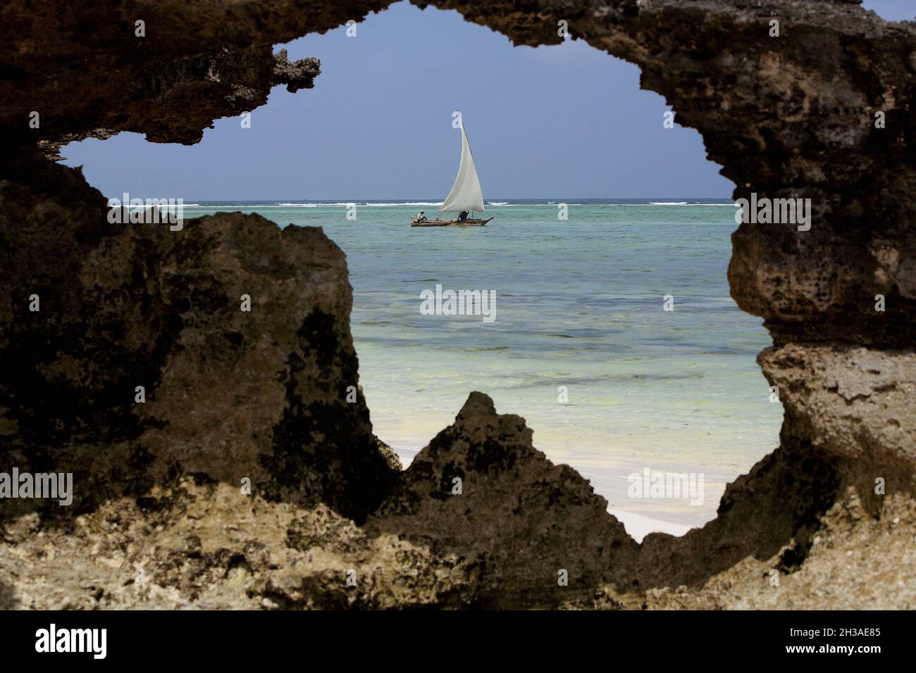 TANZANIA. ZANZIBAR ARCHIPELAGO. MATEMWE RETREATS BUNGALOWS Stock Photo ...