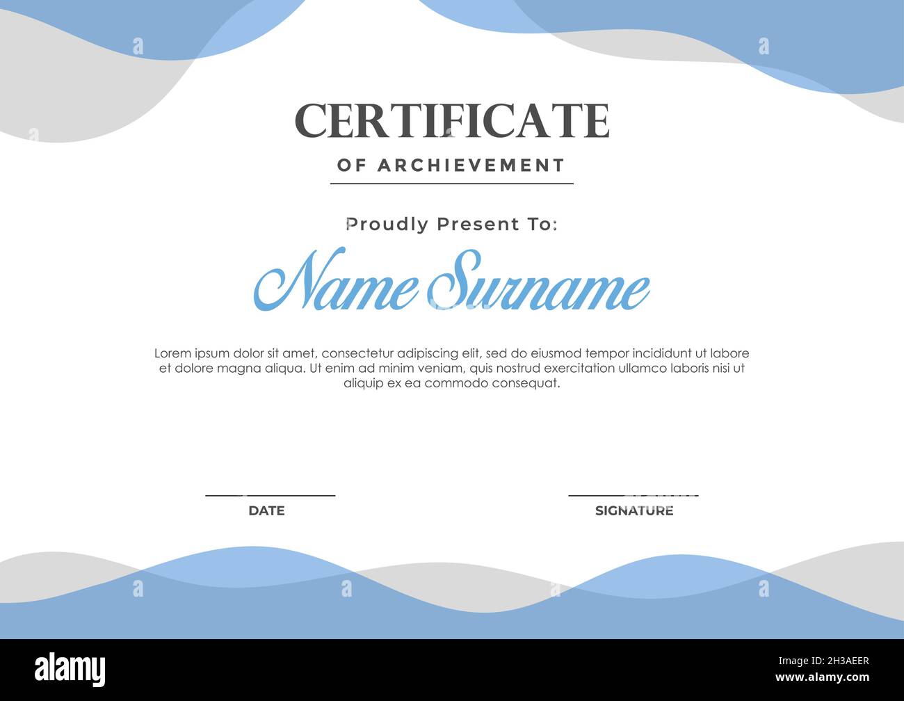 Abstract wave certificate template design, appreciation for business ...