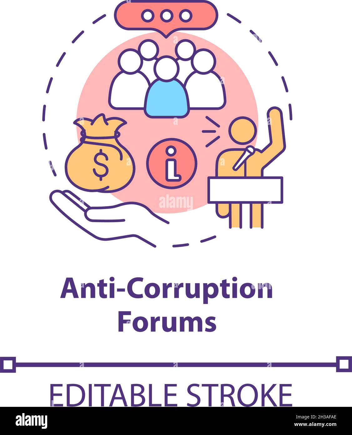 Anti corruption forums concept icon Stock Vector Image & Art - Alamy