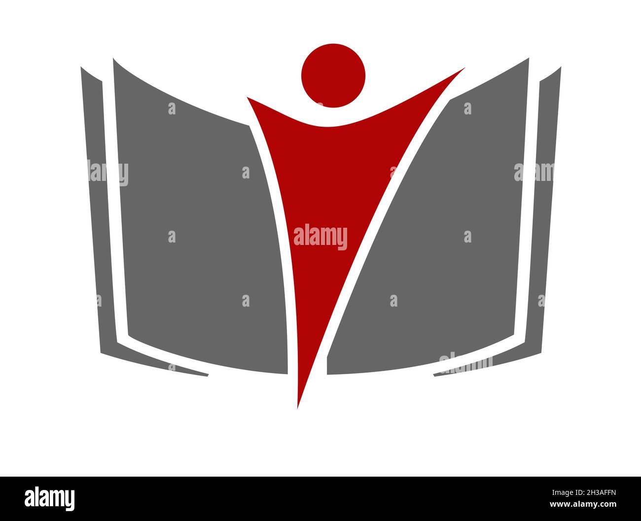 An open book. Template for social logo, logo and stickers. Vector ...