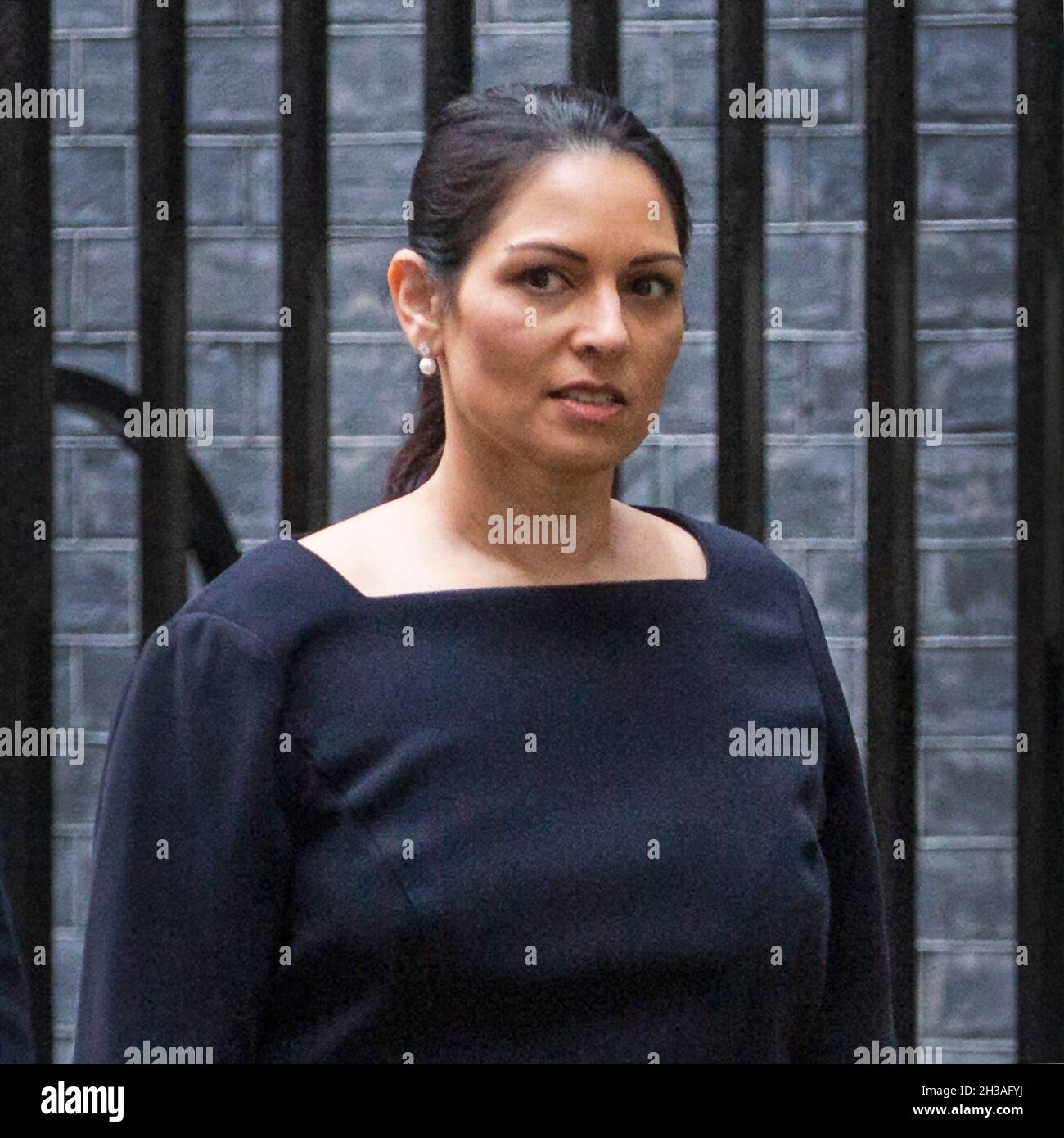 Home secretary priti patel leaving 10 downing street hi-res stock photography and images - Alamy