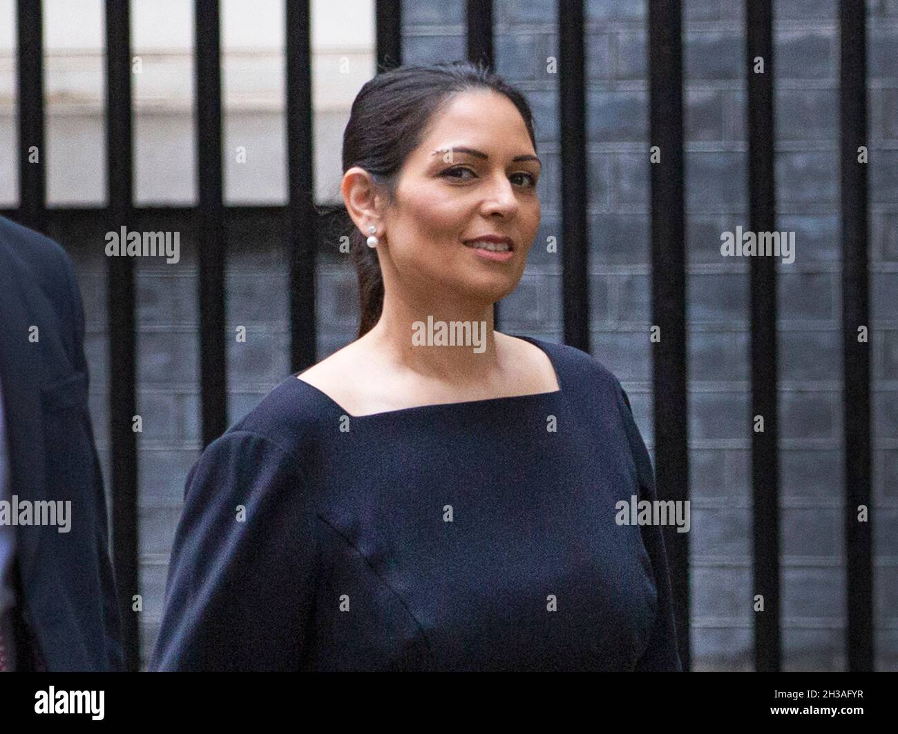 Priti Patel the home secretary leaves No 10 Downing Street on October ...