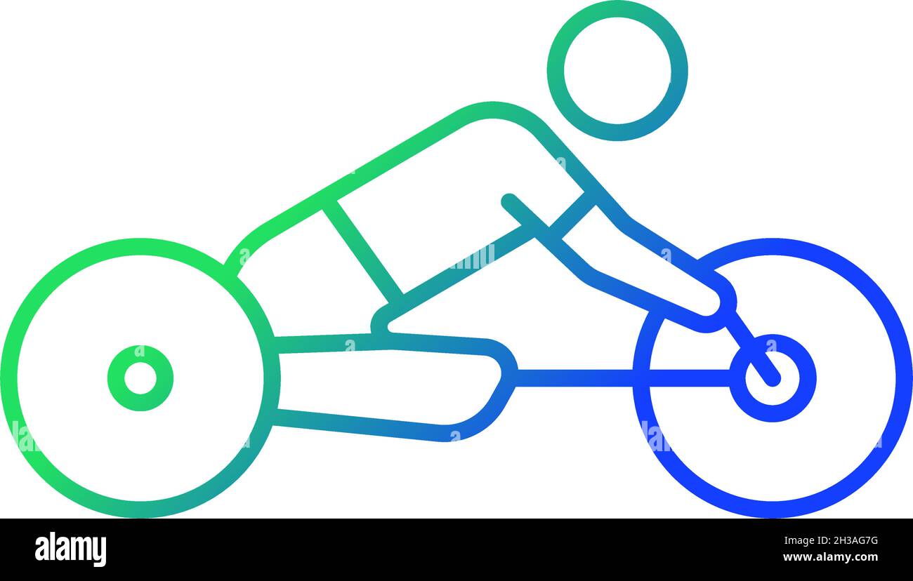 Road cycling gradient linear vector icon Stock Vector Image & Art - Alamy